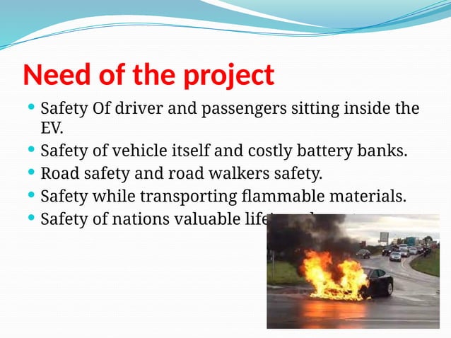 Smart EV Battery safety unit project ppt | PPTX