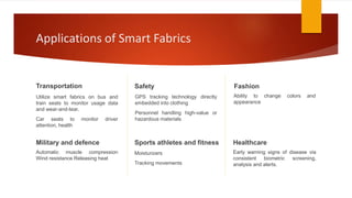 Smart fabrics | PPTX