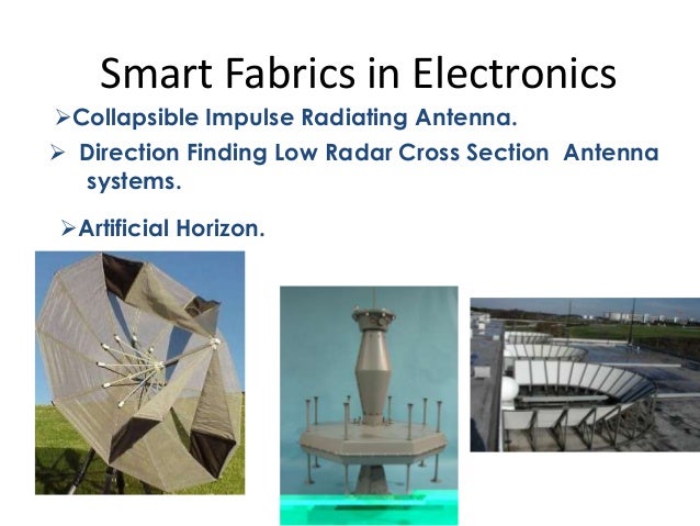 Smart fabrics by radhika ...loyola academy...