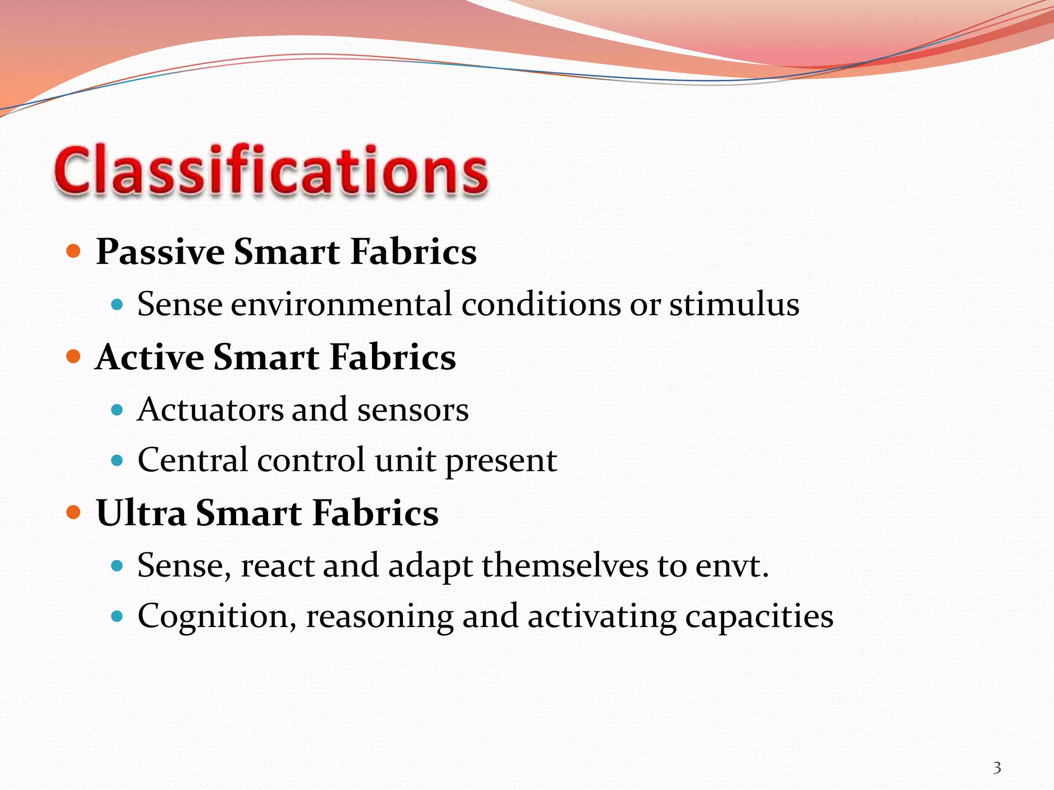 Smart Fabrics & Interactive Fabrics | PPTX