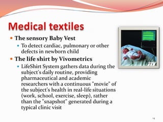 Smart Fabrics & Interactive Fabrics | PPTX