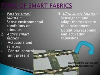 Smart fabrics technology for next generation (1) | PPTX