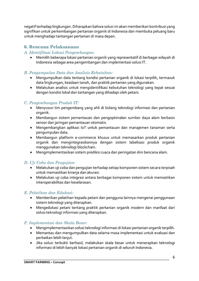 Smart Farming Proposal - Indonesia Technologi - Deddy Ratnanto | PDF