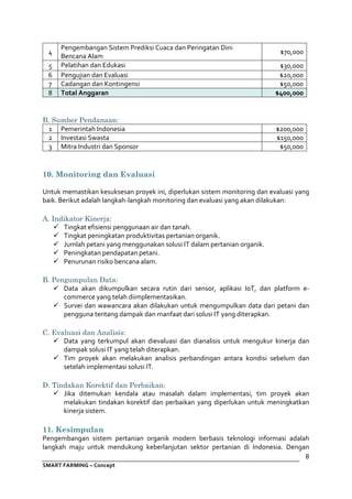 Smart Farming Proposal - Indonesia Technologi - Deddy Ratnanto | PDF