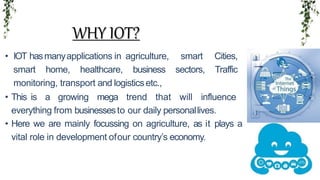 Smart farming using IOT | PPTX