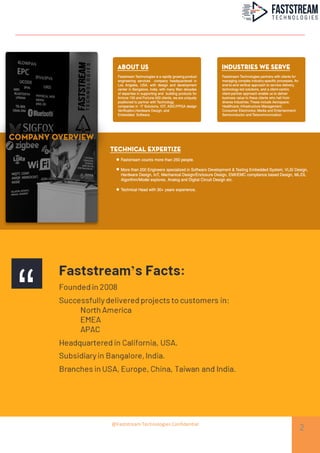 Smart fleet management solutions -Faststream Technologies | PDF