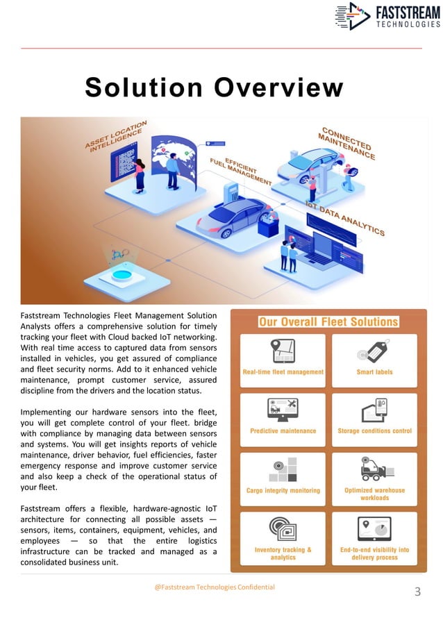 Smart fleet management solutions -Faststream Technologies | PDF