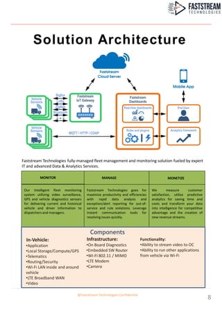 Smart fleet management solutions -Faststream Technologies | PDF