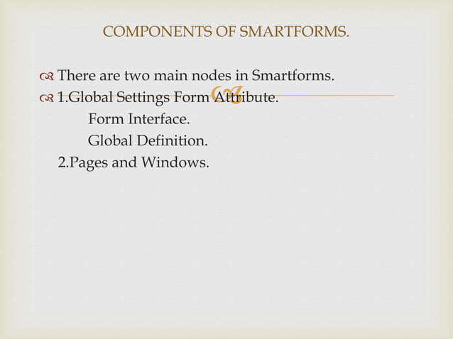 SAP Smart forms | PPTX | Desktop Publishing | Computer Software and Applications