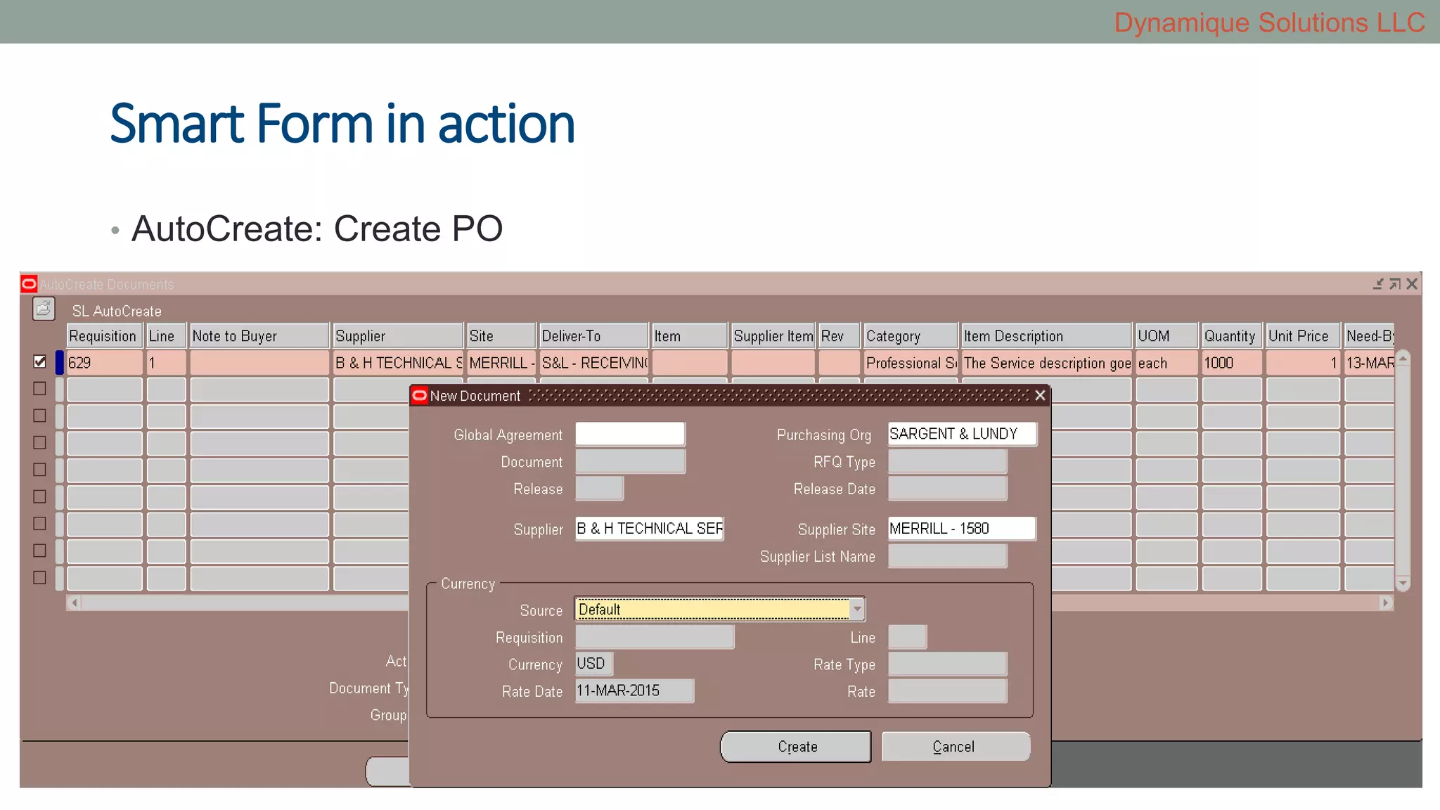 Smart forms and information templates in Oracle iProcurement | PPTX