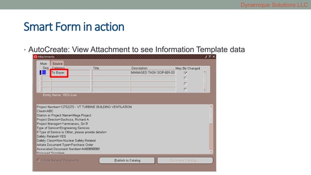 Smart forms and information templates in Oracle iProcurement | PPTX