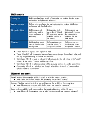 Digi-Fridge Marketing Plan | DOCX