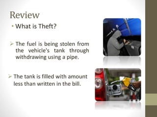 Smart fuel theft detector | PPTX
