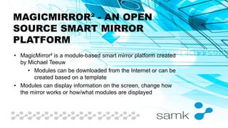 Smart furniture for seniors: Magic Mirror, Smart Chair, 3D-printed ...