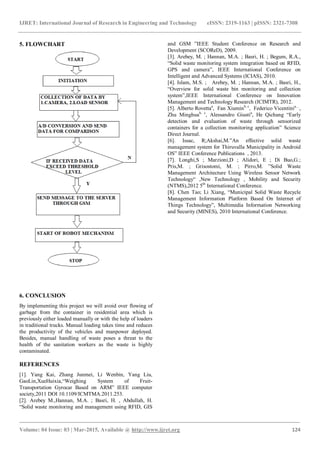 Smart garbage collection system in residential area | PDF