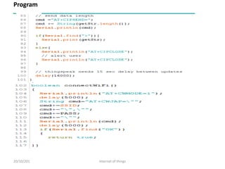 Smart garbage monitoring system using internet of things | PPTX