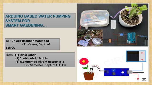 how to build a smart irrigation system with arduino uno | PPTX ...