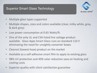 Smart Glass Windows | PDF