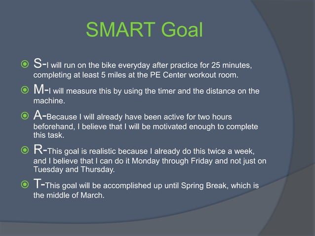 SMART Goal | PPT