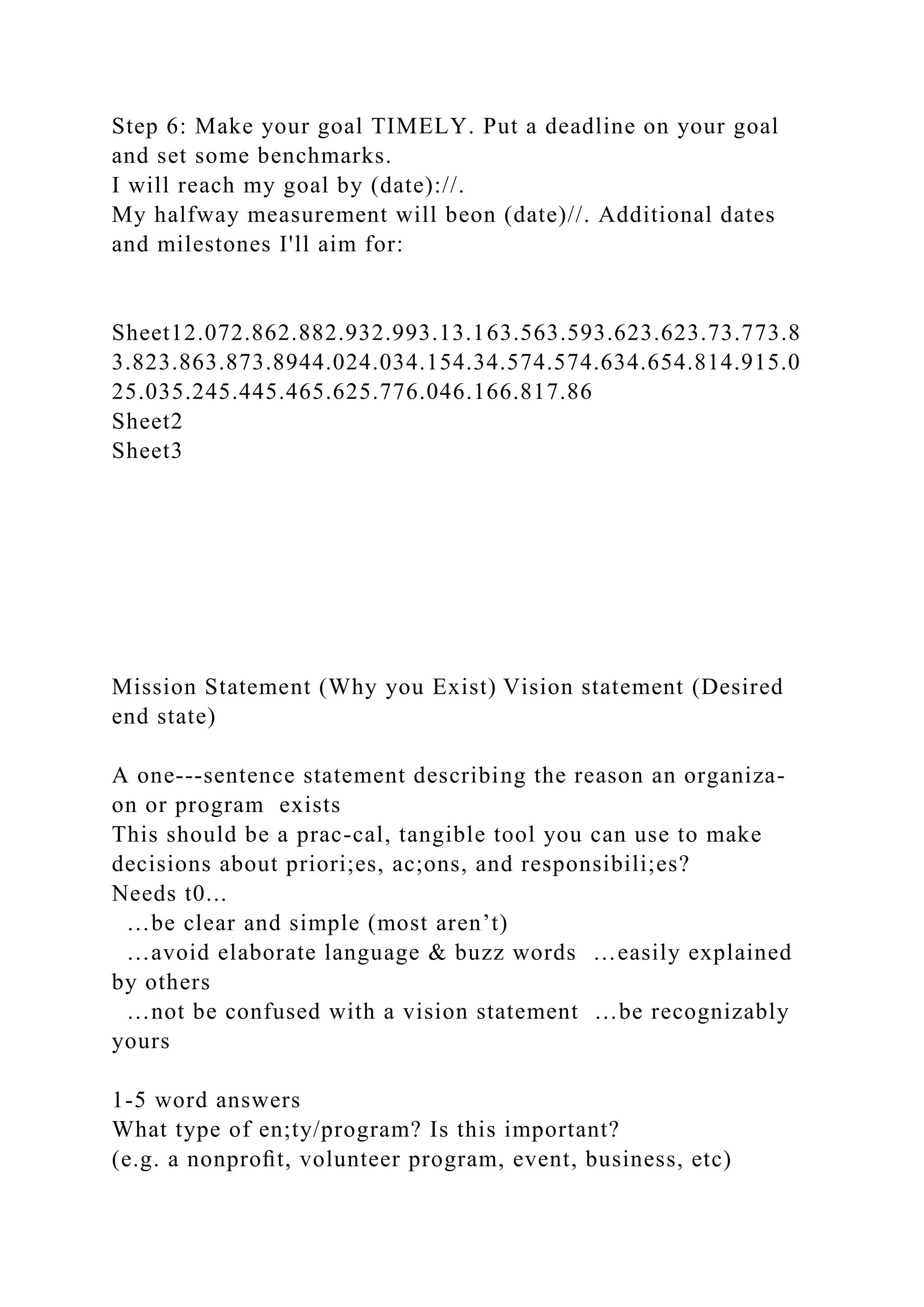 SMART Goal-Setting WorksheetStep 1 Write down your goal in as.docx