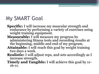 Smart Goals Examples Fitness