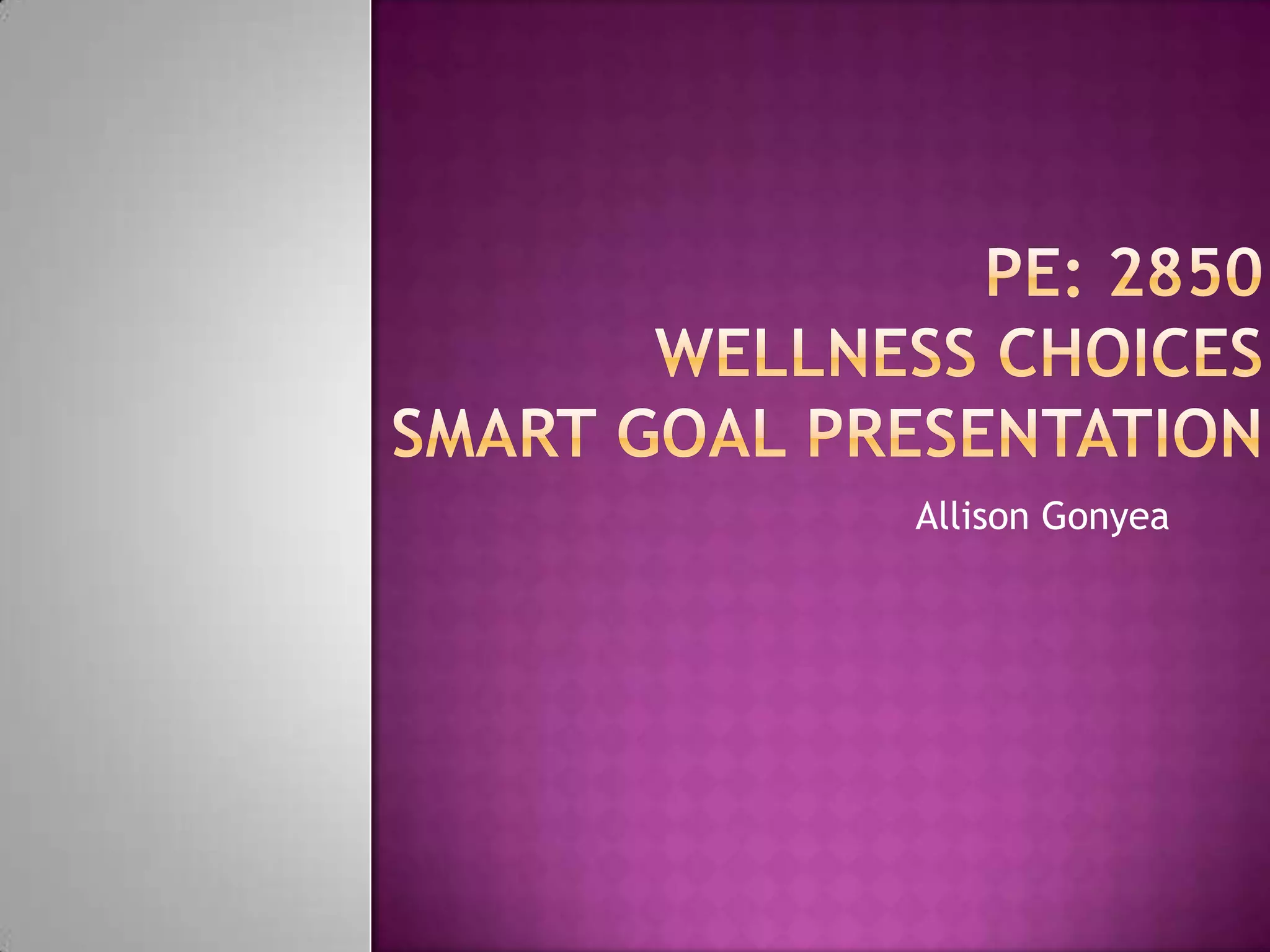 Smart goal presentation | PPTX
