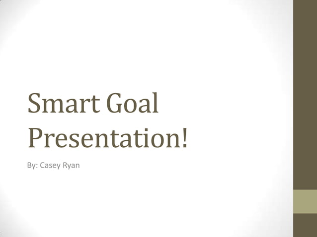 Smart goal presentation! | PPTX