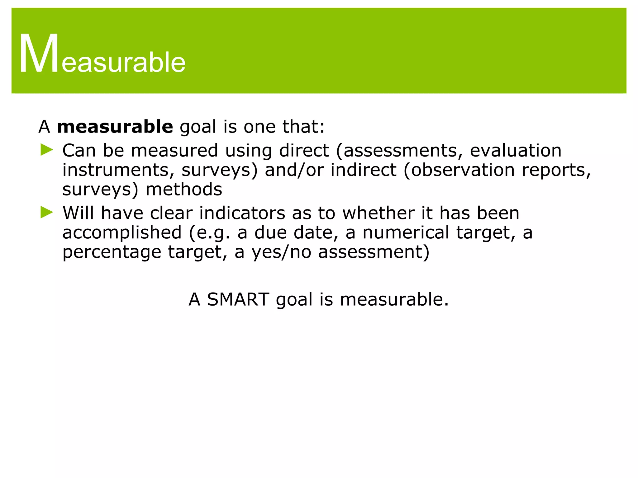 Smart Goals | PPT