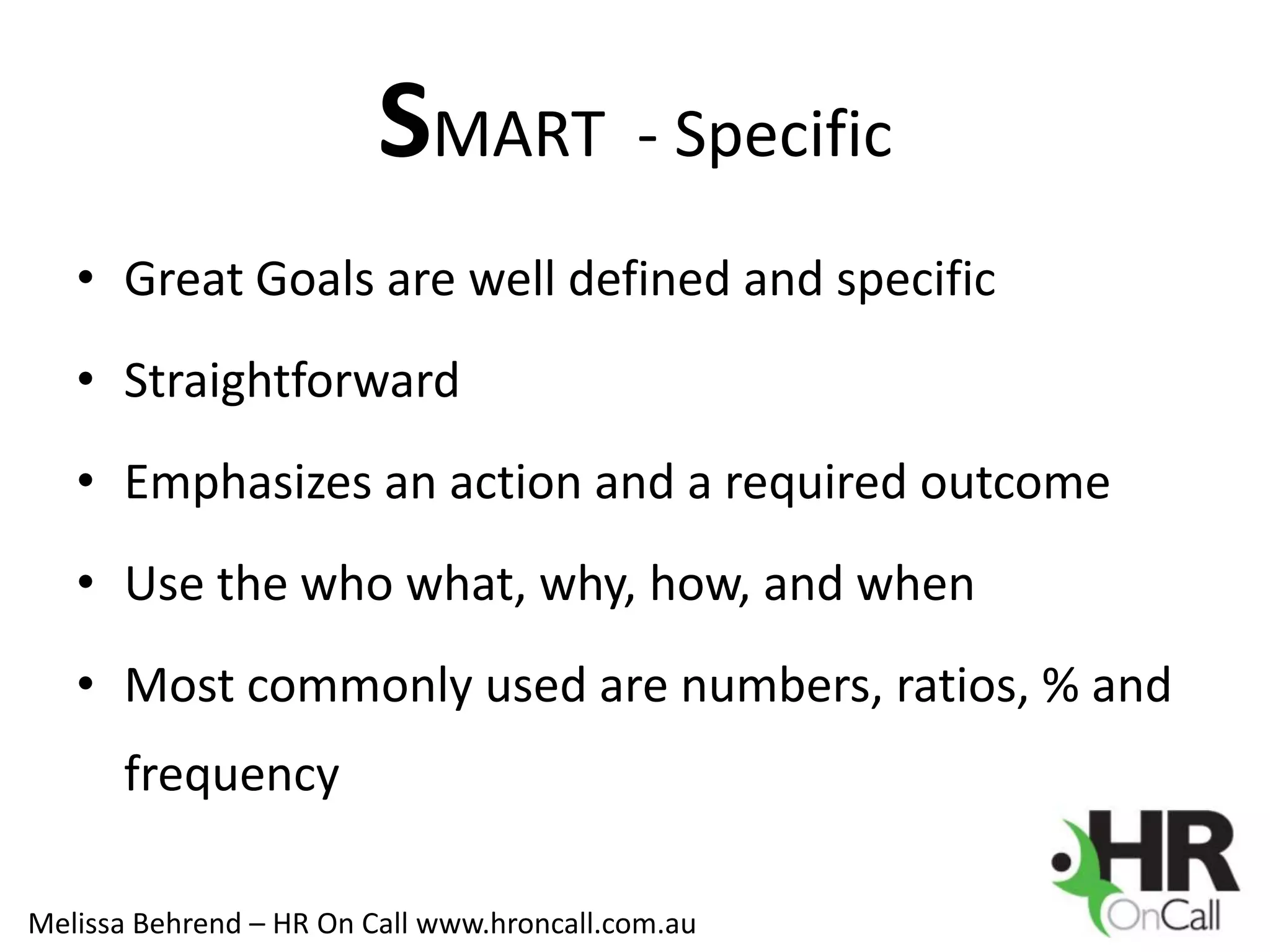 Setting Smart Goals for Business | PPTX