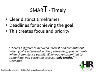 Setting Smart Goals for Business | PPTX