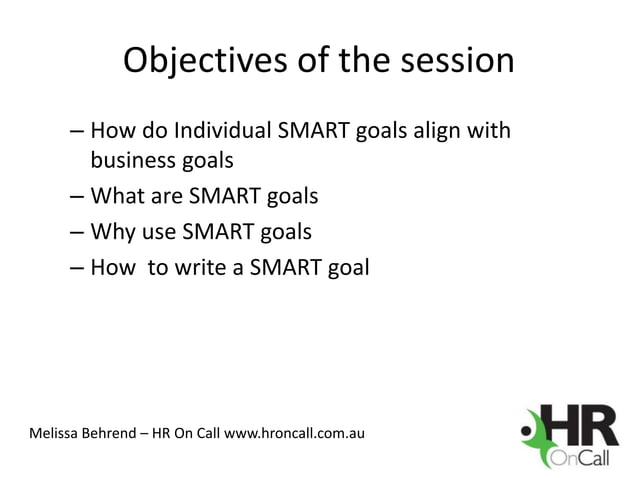 Setting Smart Goals for Business | PPT