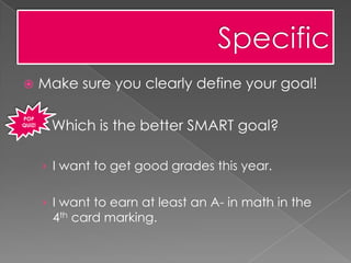 21-6 Smart goals | PPTX