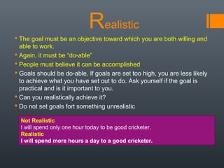Smart goals | PPT