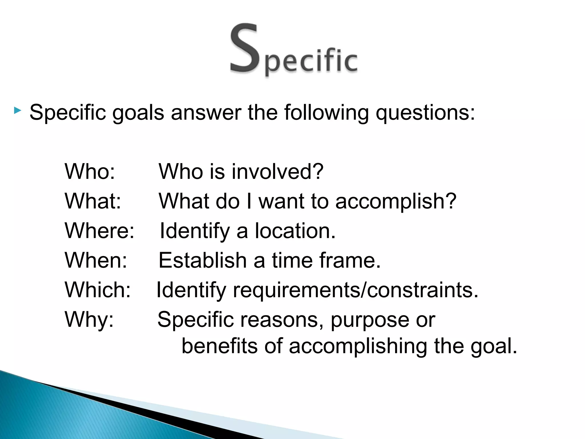 Smart goals | PPT