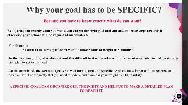 Smart goals - A Complete Guide to set your goals | PPT