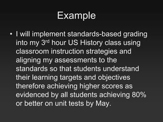 Setting Goals and Action plan for students | PPT