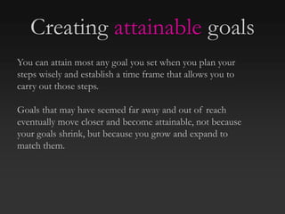 Setting Goals and Action plan for students | PPT
