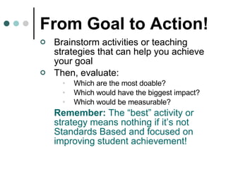 Smart Goals Presentation | PPT