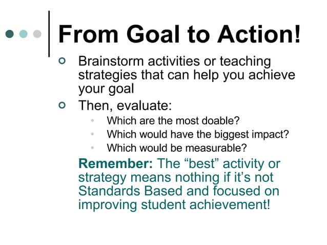 Smart Goals Presentation | PPT