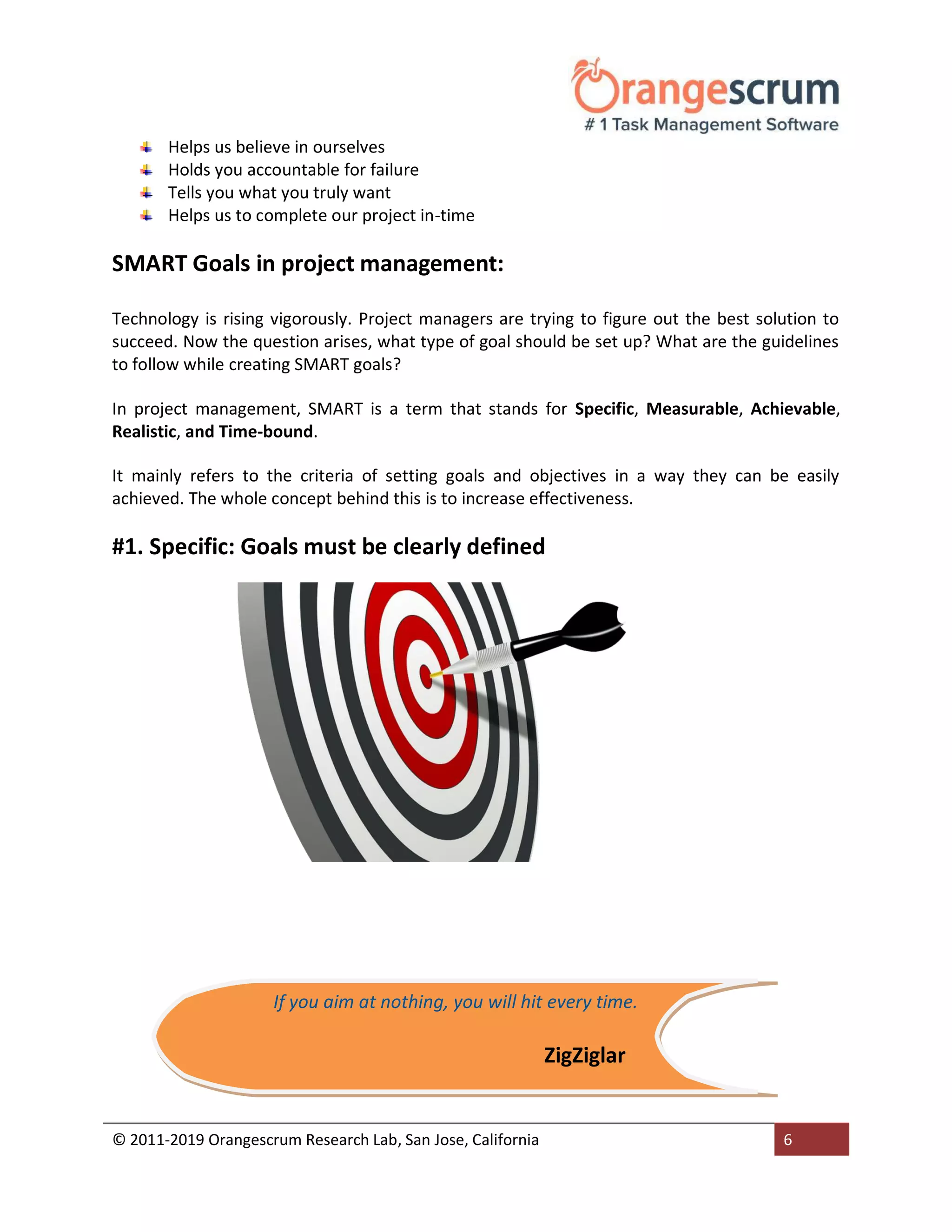 Smart Goal Setting and Project Planning | PDF