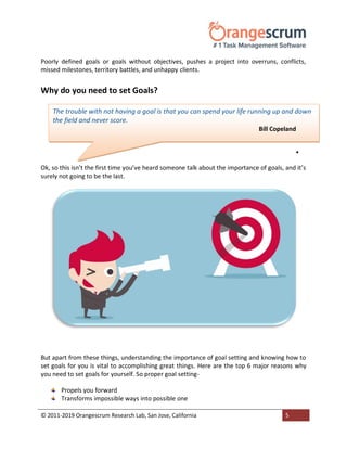Smart Goal Setting and Project Planning | PDF
