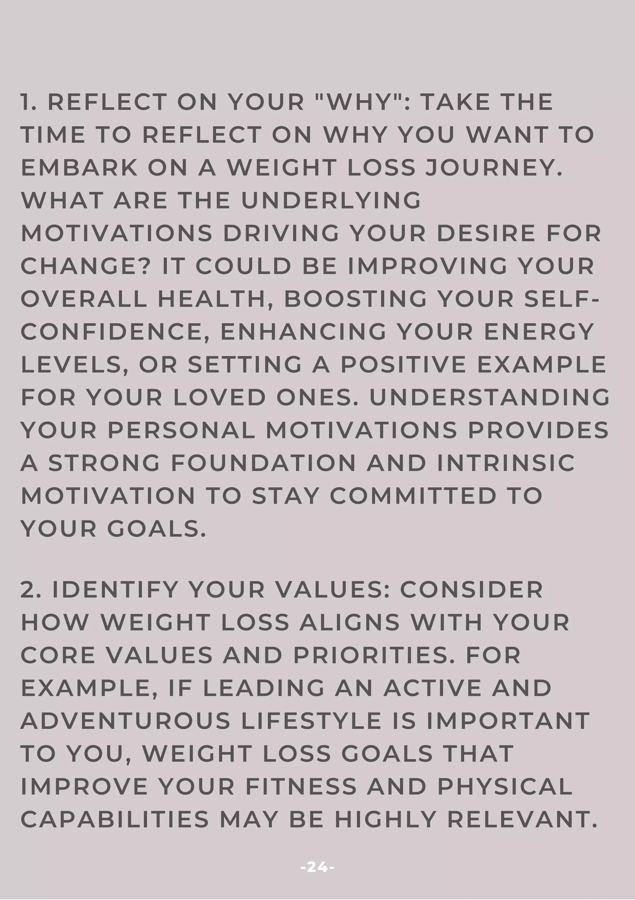 Smart Goals For Weight Loss | PDF