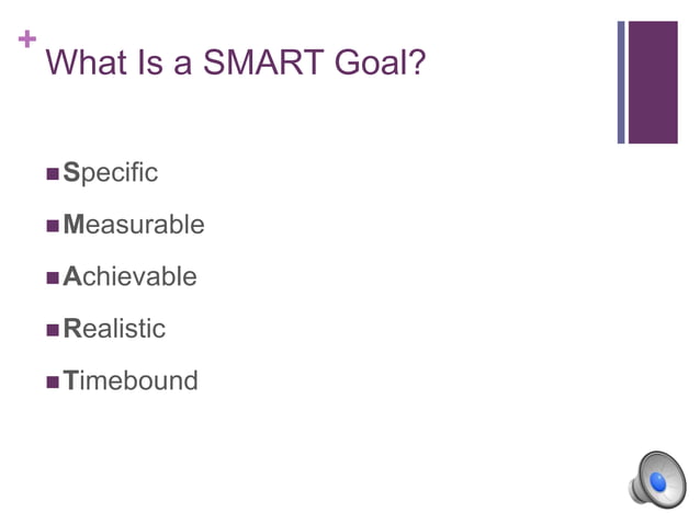 Smart Goal slide presentation | PPTX
