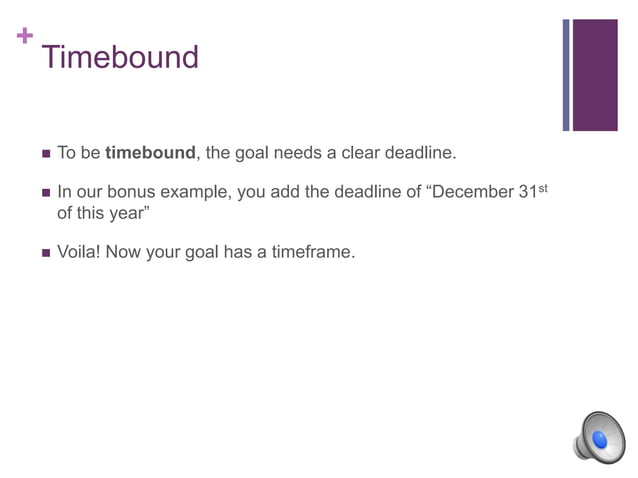 Smart Goal slide presentation | PPTX