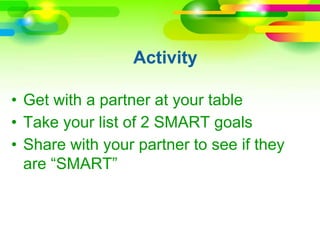 Smart goals pp | PPT
