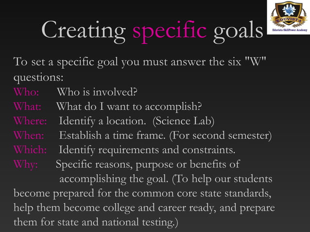 Smart Goals Presentation for ultimat.ppt