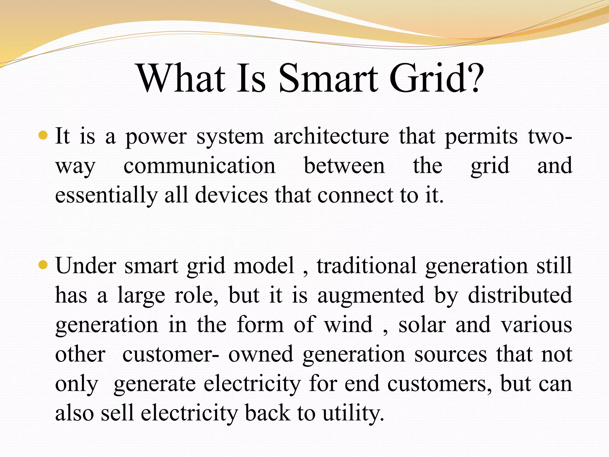 Smart Grid Technology | PPTX