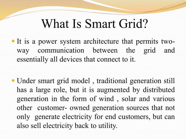 Smart Grid Technology | PPTX