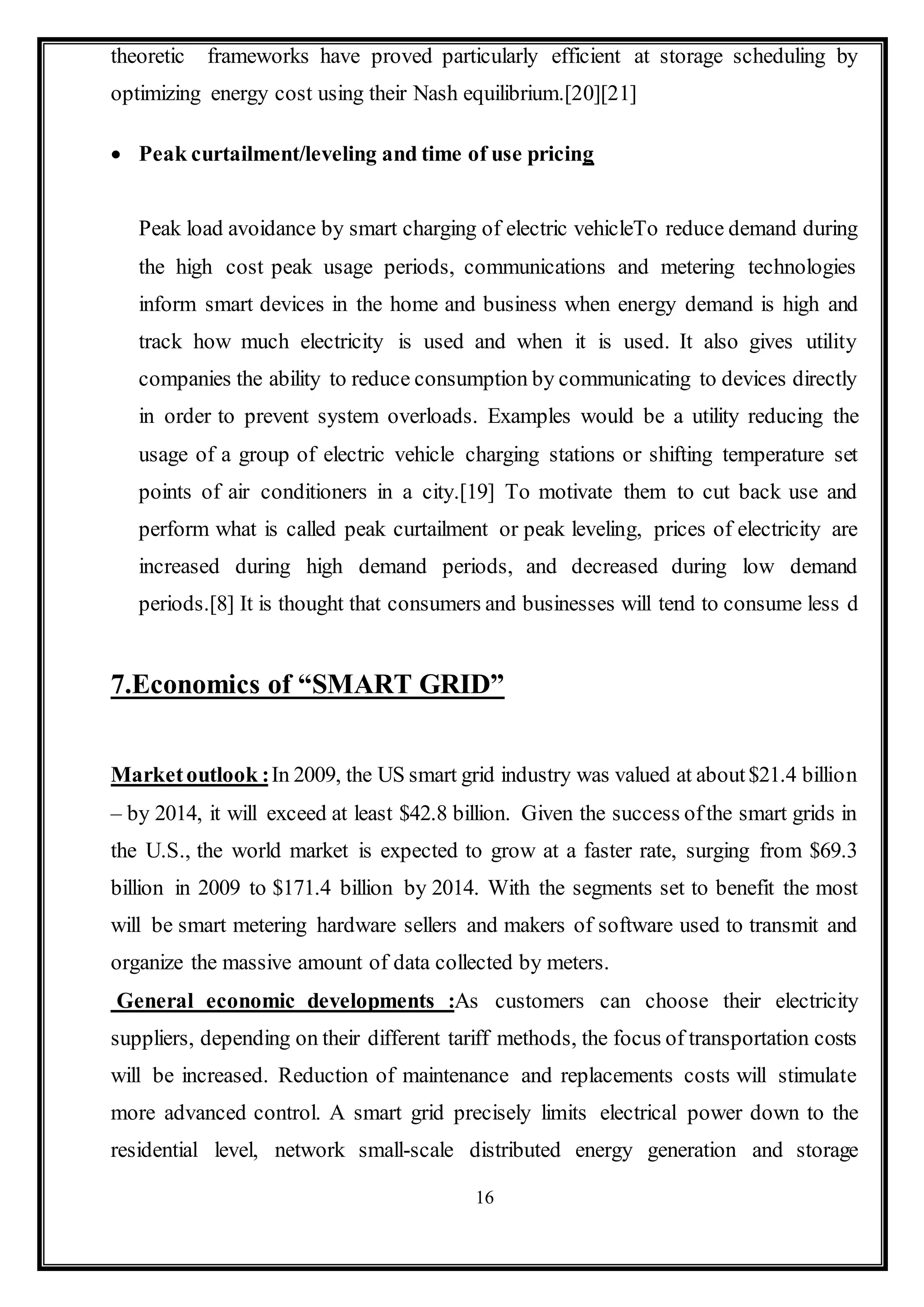 Smartgrid seminar report | DOCX