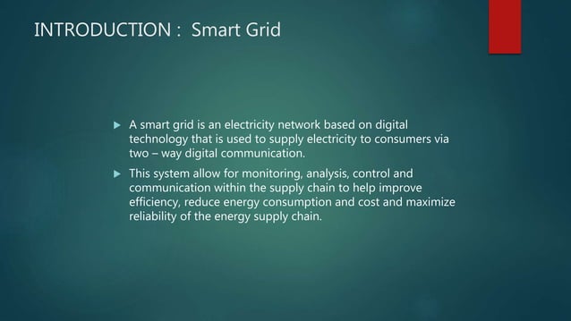 Smart grid.pptx | Gas and Electric | Home Utilities